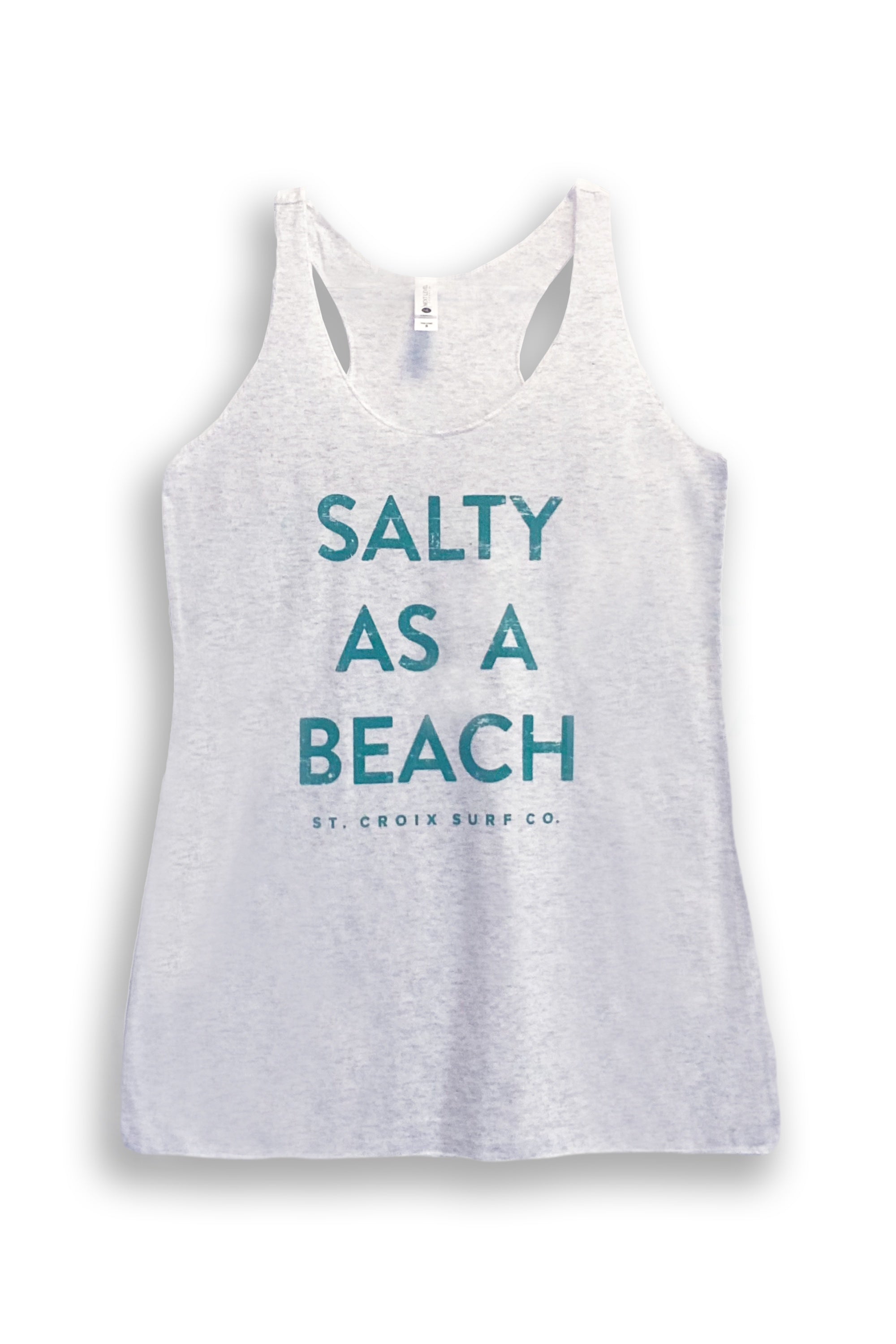 Women's Salty As a Beach Tank | Heather White – Stcroixsurf